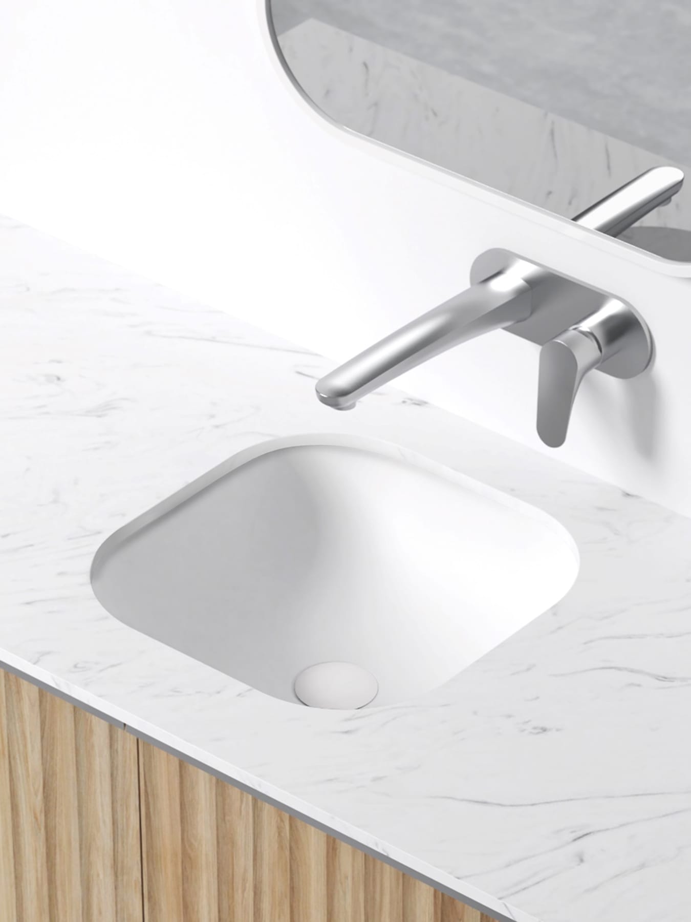 Sub Undermount Smooth Square Basin | Premium Bathroomware | Basins ...