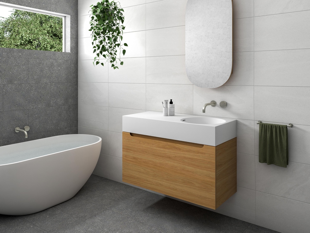 Neo 1000 Offset Basin | Premium Bathroomware | Basins, Baths & Vanities
