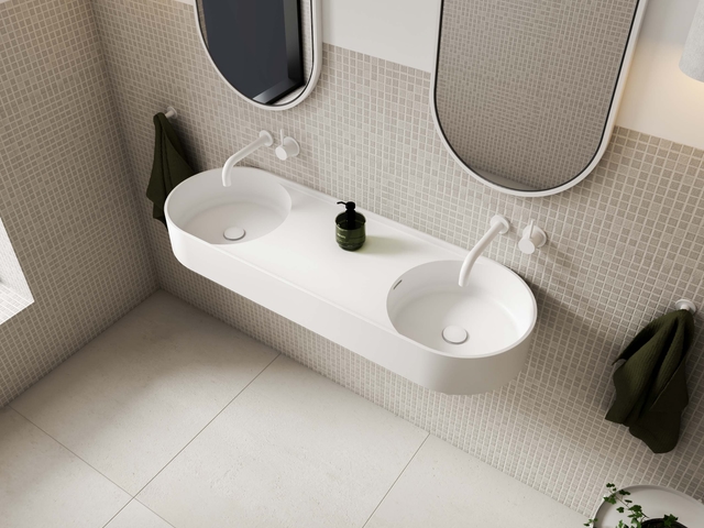 Lune 1200 double basin | Premium Bathroomware | Basins, Baths & Vanities