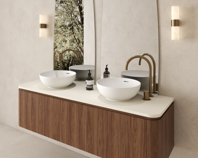 Sub Rectangular Undermount Solid Surface Basin | Premium Bathroomware ...